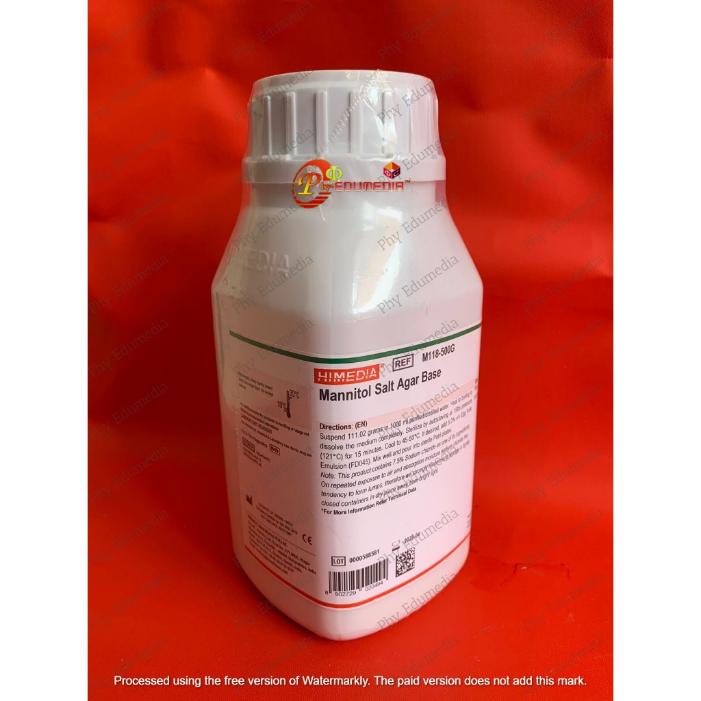 Mannitol Salt Agar Base / Media MSA Himedia Per Gram (Min 5 Grams ...