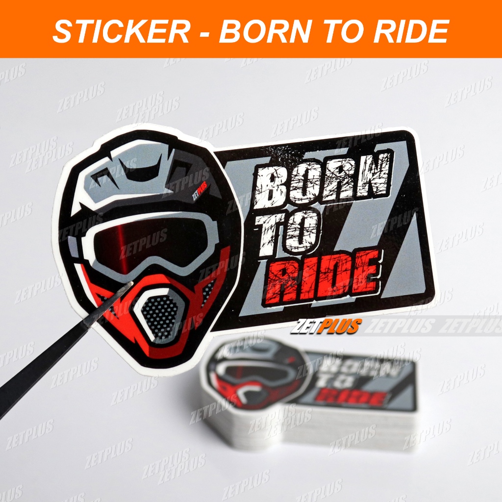 Born TO RIDE sticker/sticker sponsor decal logo emblem racing ...