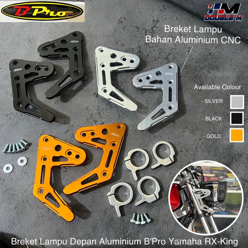 Yamaha RX King CNC Aluminum BPro Headlight Brake Bracket | Shopee ...