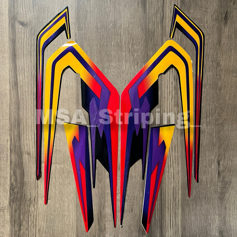 HITAM Stripping strip stickers Yamaha rx Special Body polet trim ...