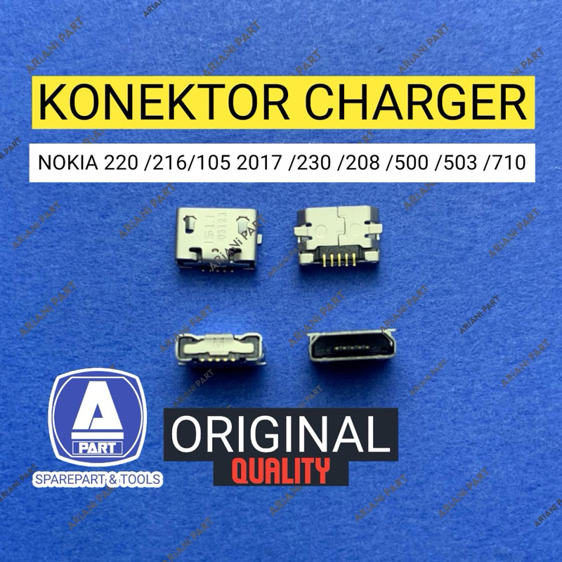 Nokia CHARGER CONNECTOR 220 216 105 2017 230 208 503 500 CAS CONNECTOR ...