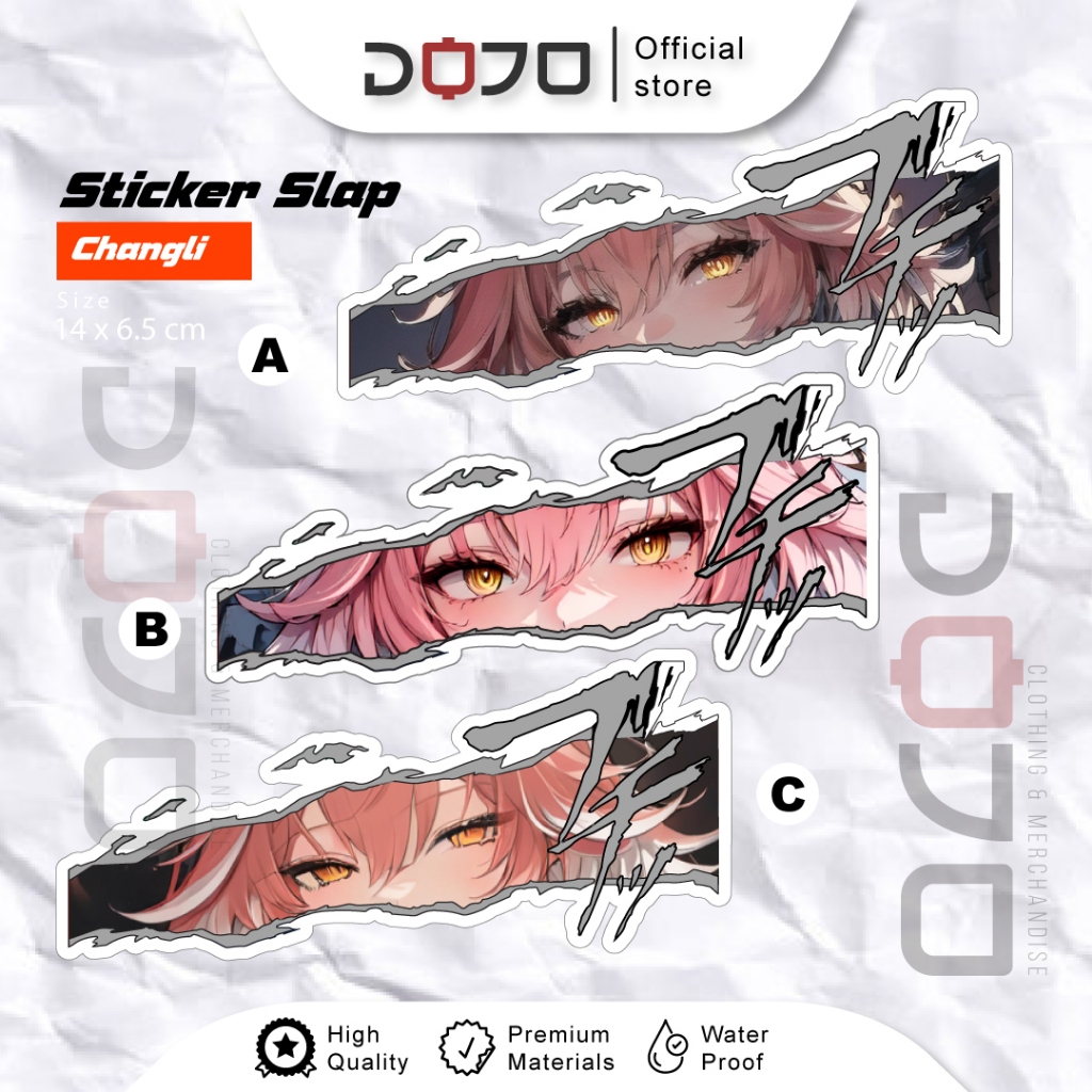 Sticker VINYL Wuthering Waves Changli Motorcycle Car notebook binder ...