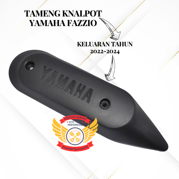 2022-2024 Yamaha Fazzio Motorcycle Model Exhaust Shield Cover Standard ...