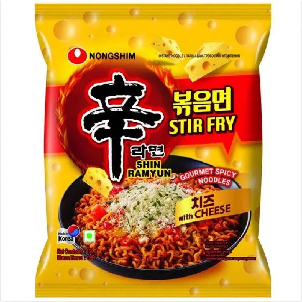 Nongshim Shin Ramyun Stir Fry With Cheese / Cheese Flavored Fried ...