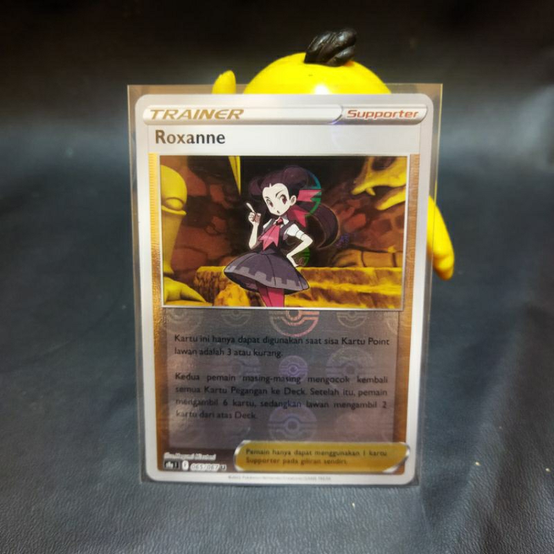Pokemon TCG Indonesia trainer Roxanne holo foil s9a 065/067 U original | Shopee Philippines