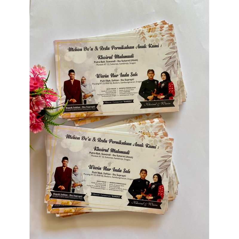 Punjungan Invitation for Simple Rice Box | Shopee Philippines