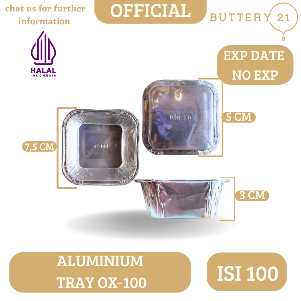 Ox-100 ALUMUNIUM TRAY CUP CONTENTS 100 PCS/CUP CAKE/Aluminum CAP/CUP BEST FRESH | Shopee Philippines