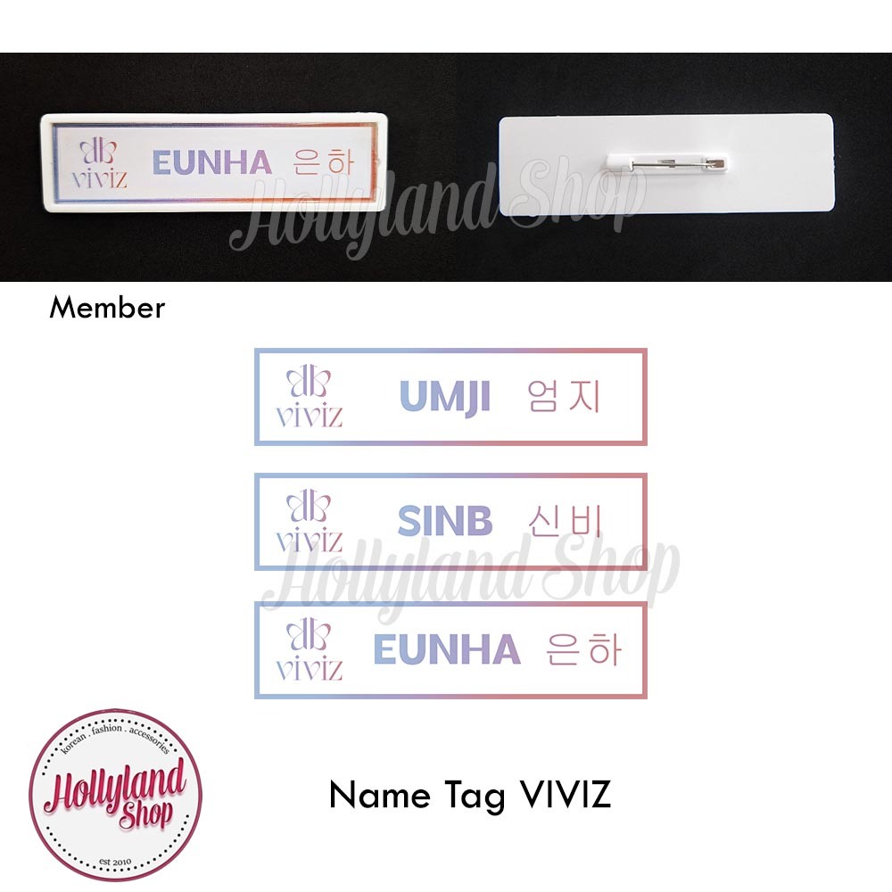 VIVIZ Chest Nameplate Name Tag (2pcs) Unofficial | Shopee Philippines