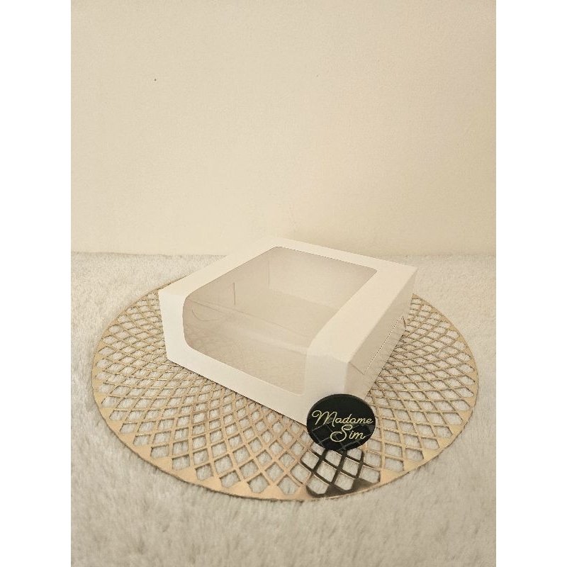 Ivory BOX - LUNCH BOX - CATERING BOX - Bread BOX 18x18x7 - Window ...