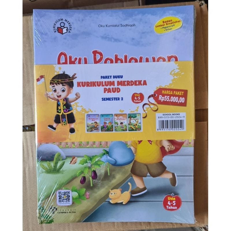Independent Curriculum Package Book for Kindergarten / PAUD Age 4-5 ...