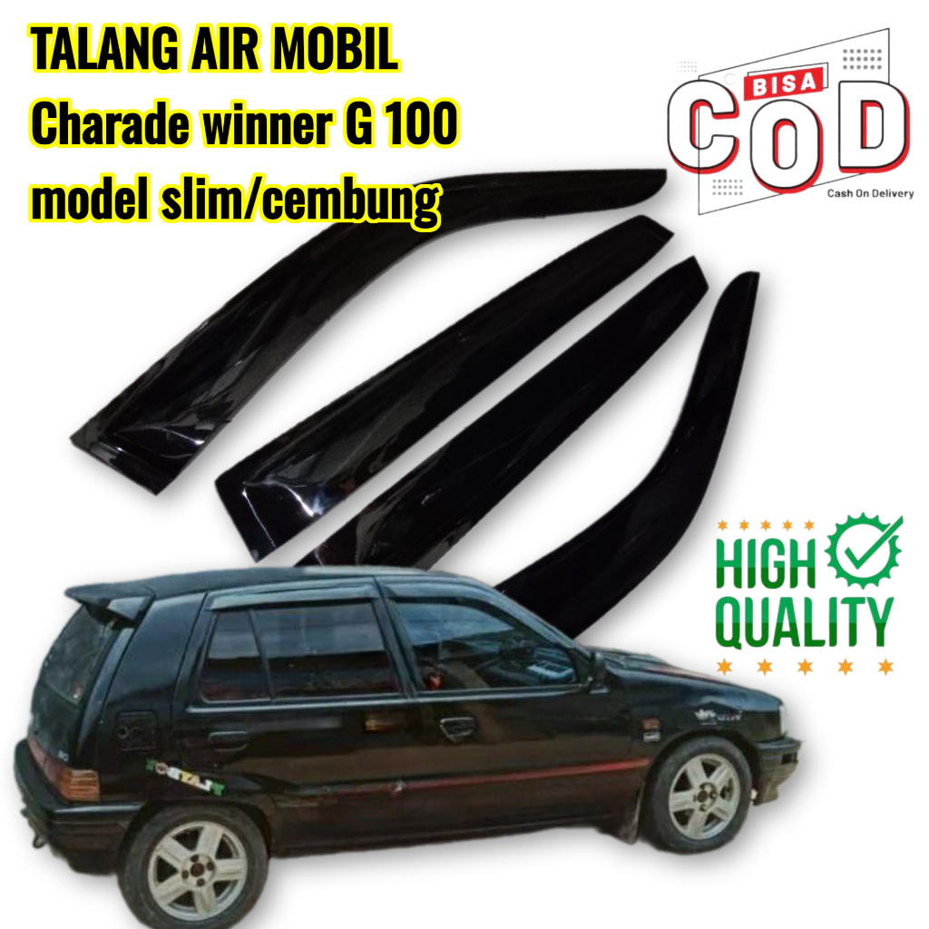 Daihatsu charade winner G100 car water gutter slim/convex model full ...