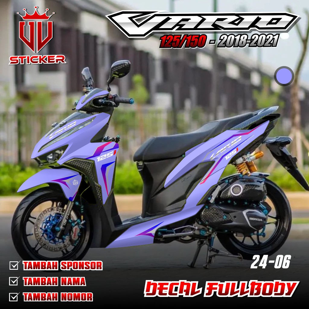 Full Body Decal Sticker Honda Vario New 125 150 2018 2019 2020 2021 ...
