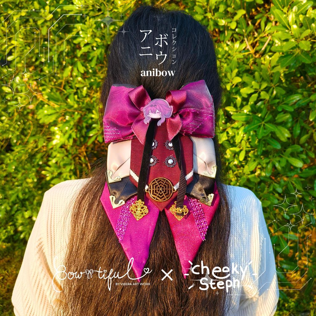 Anibow Kafka 3 HSR Honkai Star Rail Bow Hairpin Accessories Cosplay ...