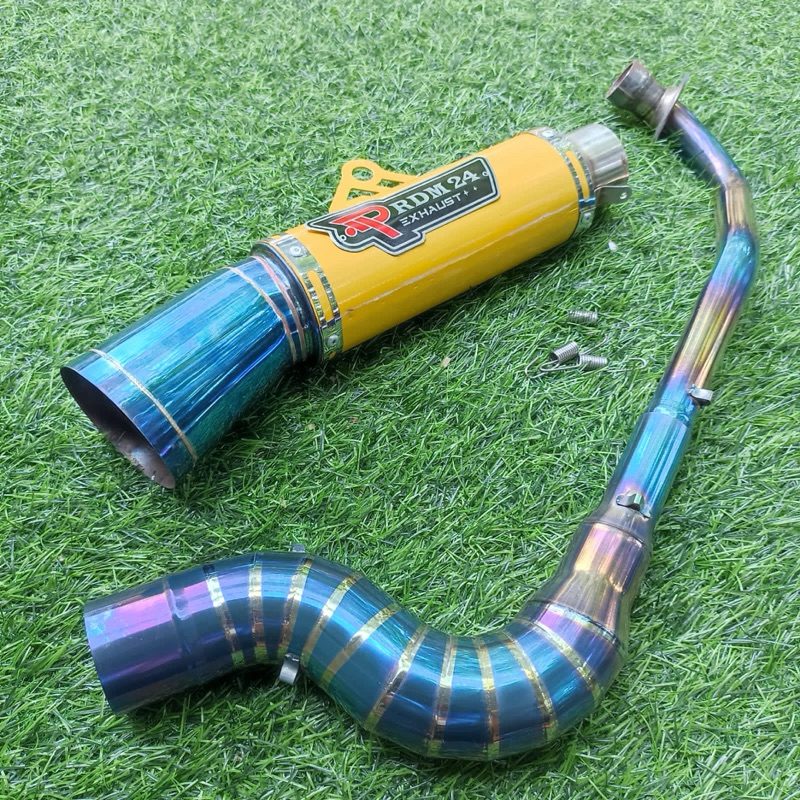 Rdm24 Pipe canister conical open specs exhaust Pipe for Wave 125 Xrm ...