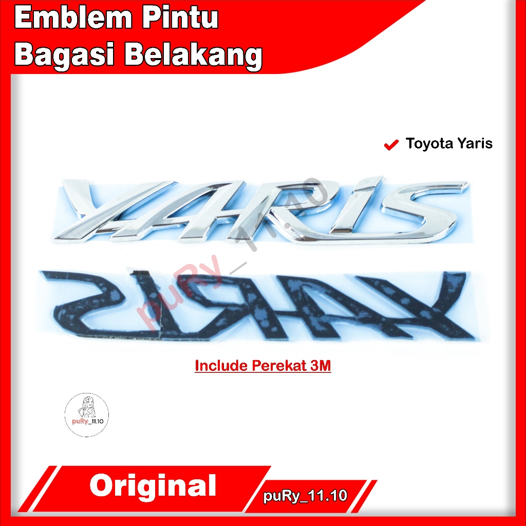 Yaris ORIGINAL LOGO Writing EMBLEM | Shopee Philippines