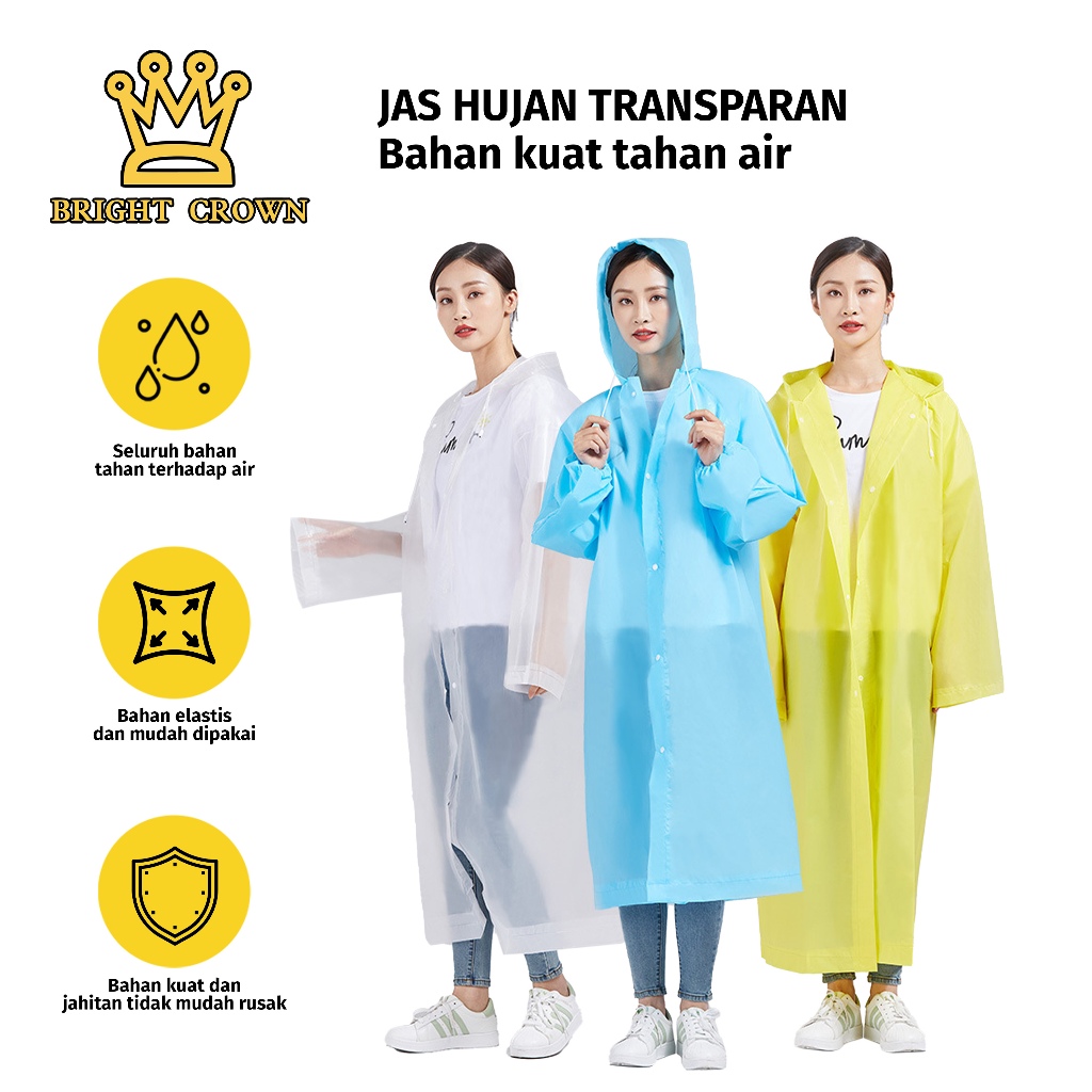 Bright Crown Raincoat Eva Raincoat Adult Korean Raincoat Coat Adult And ...