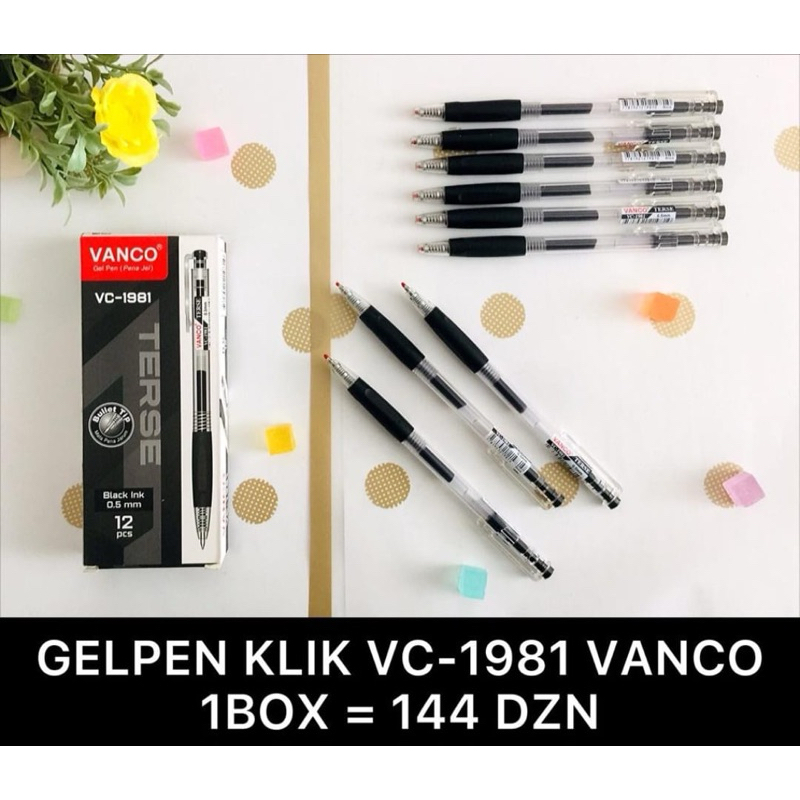 Vanco VC-1981 Gel Pen (12 pcs) | Shopee Philippines