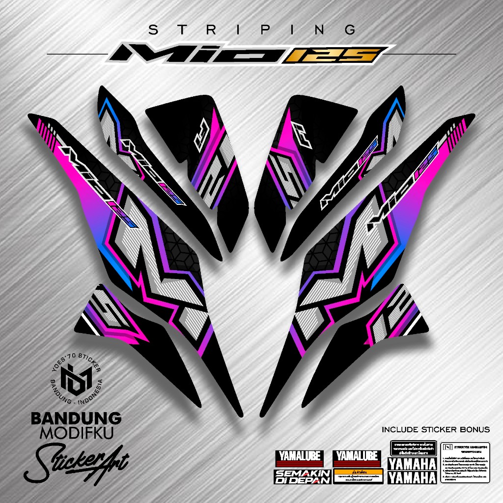 STRIPING STICKER MIO M3 / MODEL 2 / MIO Z / MIO 125 / LATEST COOL ...