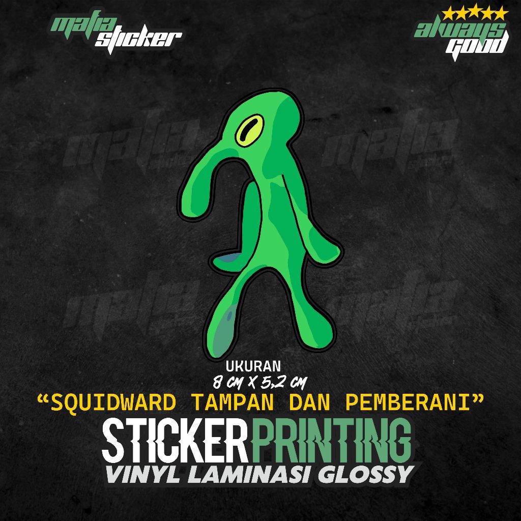 Squidward MOLD CUT STICKER/STICKER AND BRUSH MILLING | Shopee Philippines