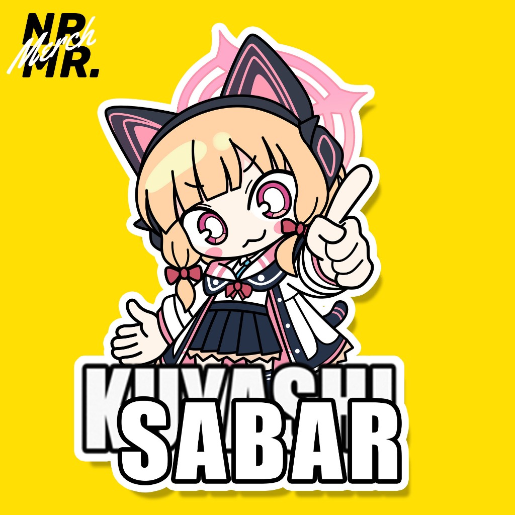 Saiba Momoi KSABAR Blue Archive Chibi Anime Sticker | Shopee Philippines