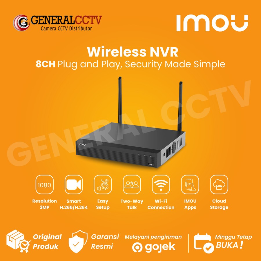 Imou Wireless NVR 8CH Plug and Play, Security Made Simple | Shopee ...