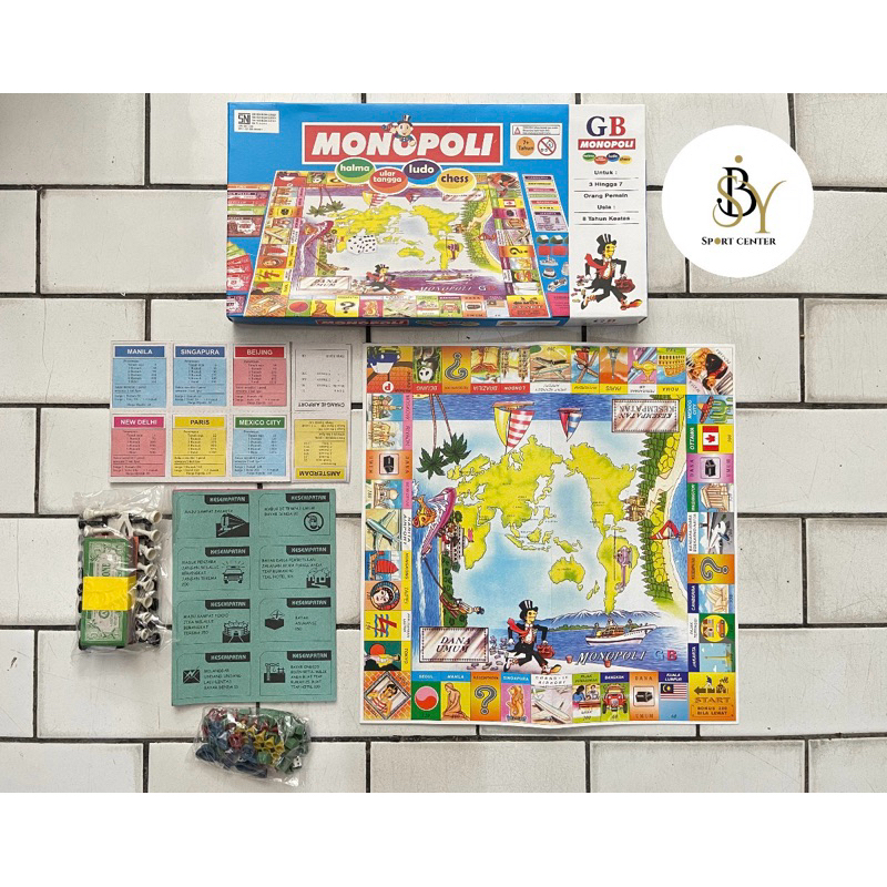 [LOKAL] Monopoly Monopoly Play 2 Learn / Monopoly 2 in 1 | Shopee ...