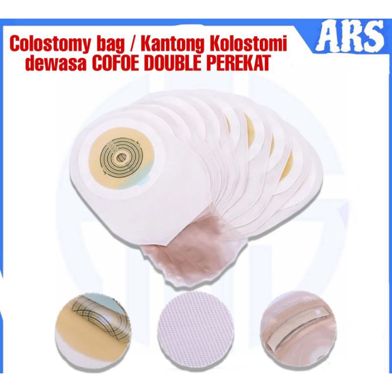 Colostomy bag / DOUBLE ADHESIVE COFOE adult Colostomy bag | Shopee ...