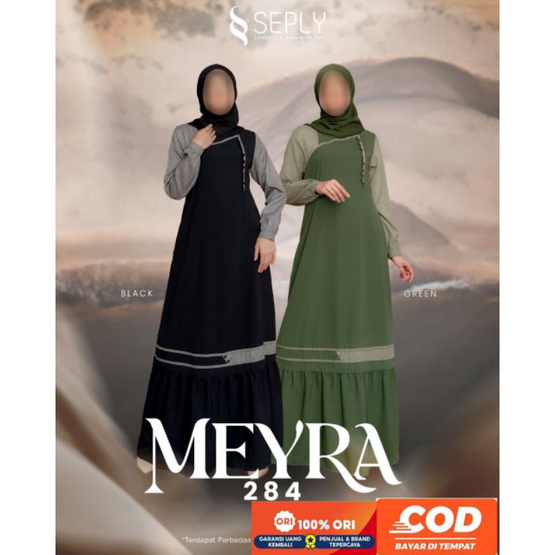 Gamis Seply Meyra 284 Black, Green/Gamis Seply Hot Item/Original ...