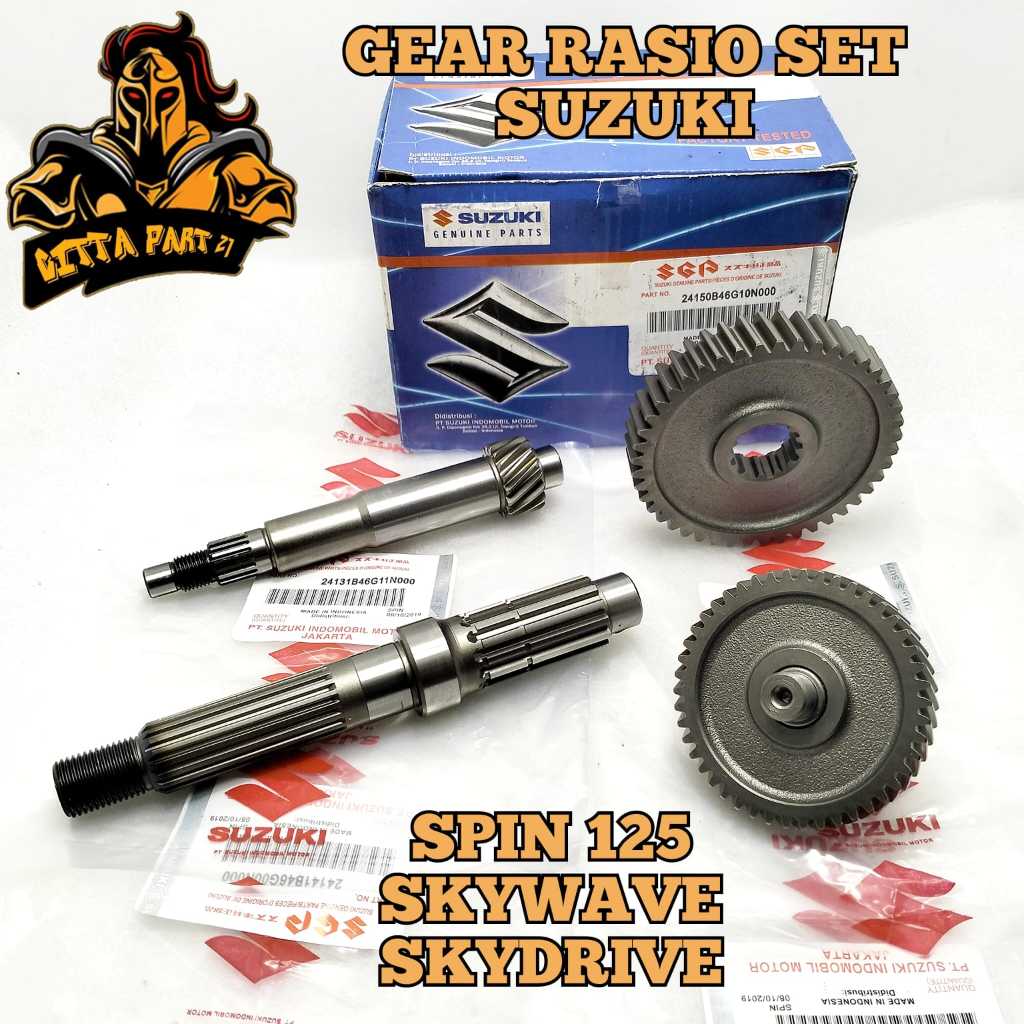 Gear GEAR Ratio Complete SET 4 Kinds ORIGINAL ORIGINAL SUZUKI SPIN 125 ...