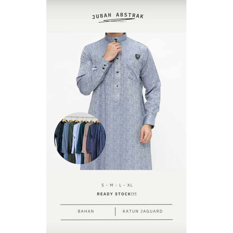 Haramain Adult Men's Gamis Robe with Jaguar Cuff Motif - Latest Ikhwan ...