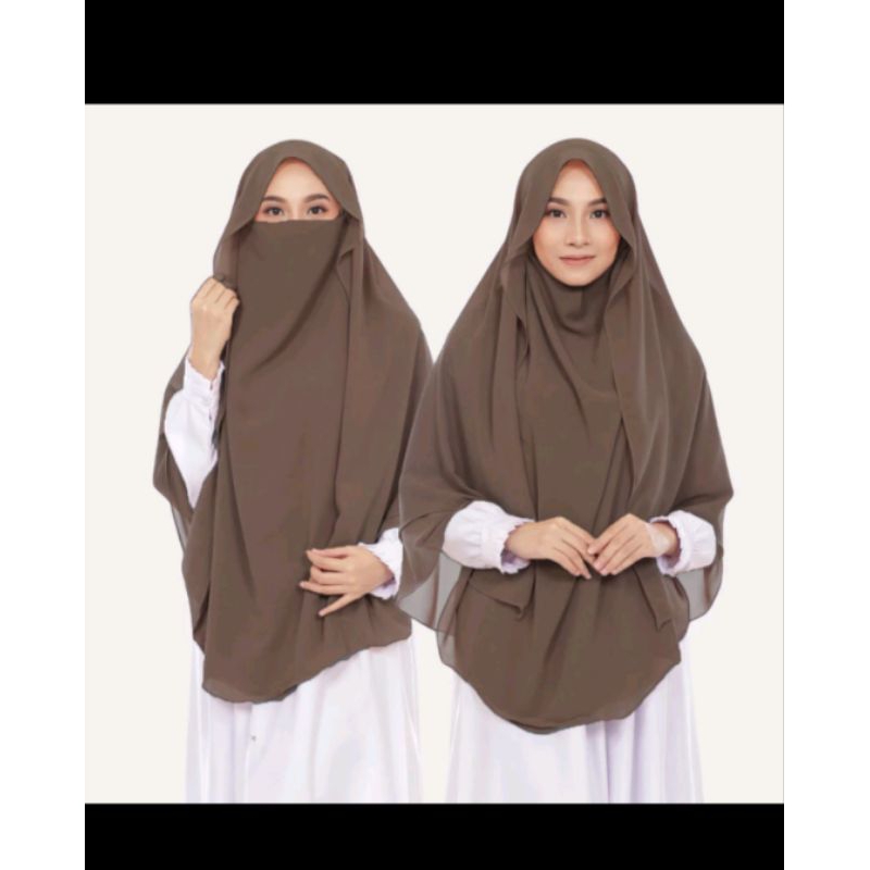 Khimar KINARI AISYAH JUMBO HIJAB/Adult KHIMAR Veil/Instant HIJAB SYARI ...