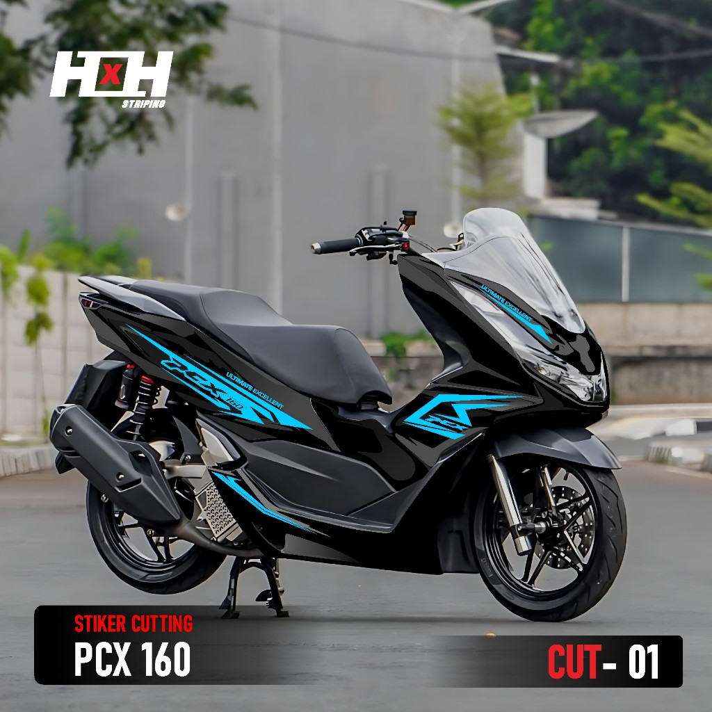 Lis body cutting Sticker body Honda pcx new 160 cc Variation 2021 2022 ...