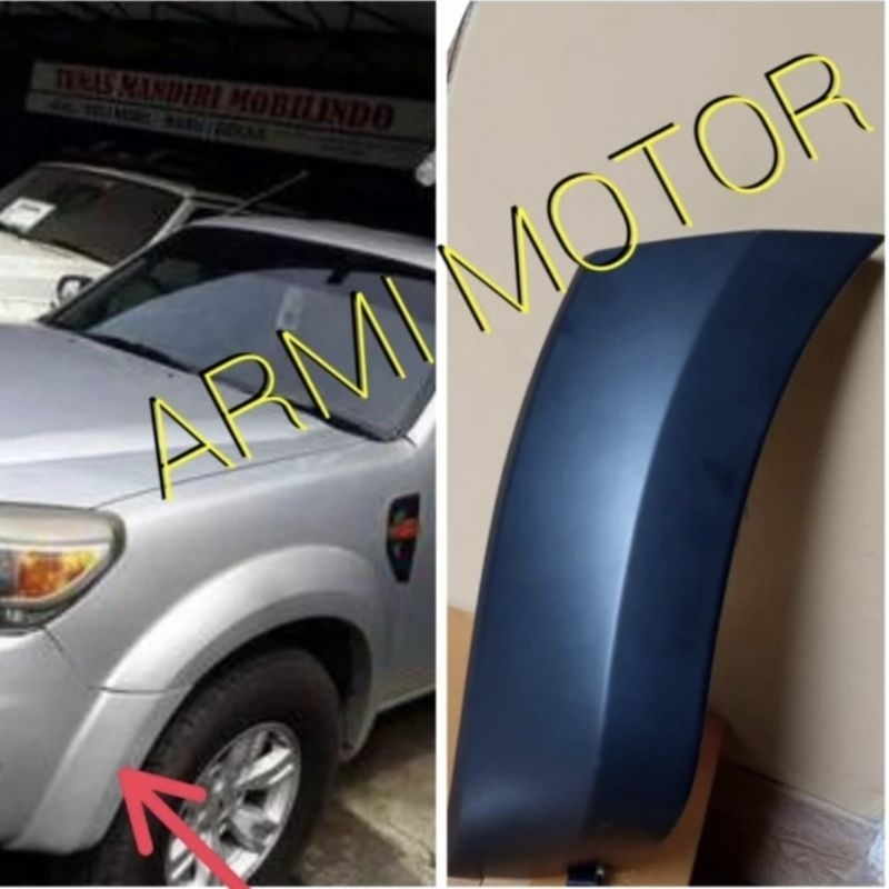 Over FENDER Ford Ranger & Everest Front Left Original Ford Spoiler ...