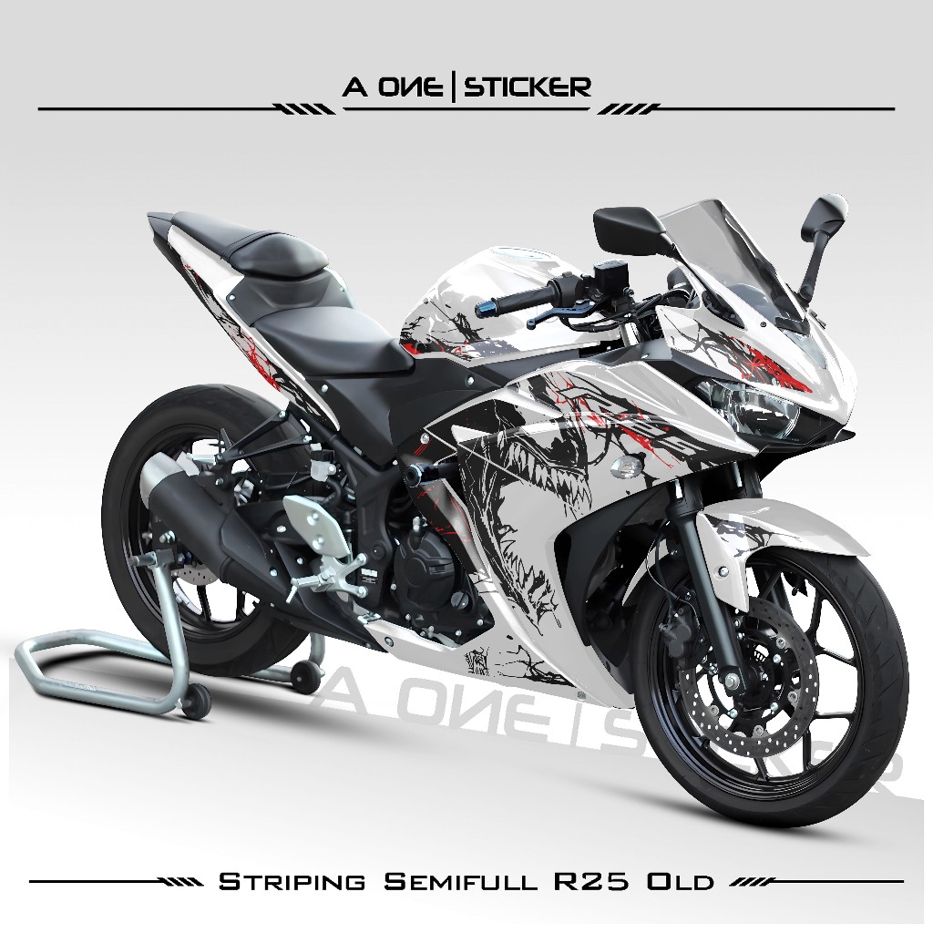 Striping Semifull Yamaha R25 Old Motif 6 / Striping R25 / R3 / Semifull ...