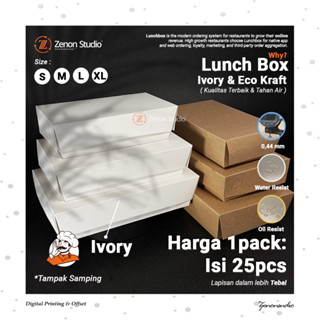Paper Lunch Eco Box SML XL Food Grade Kraft Fried Chicken Rice ...