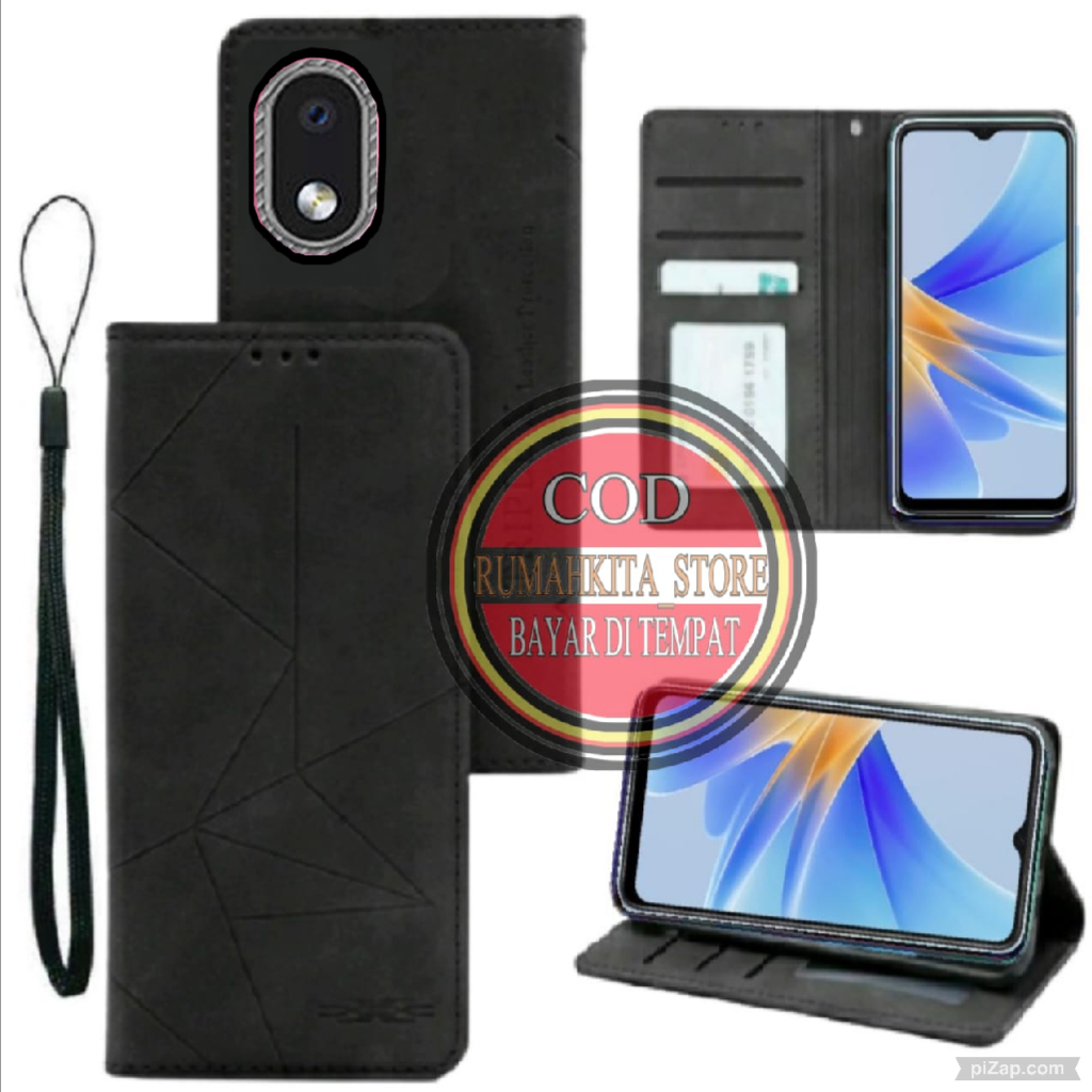 Hp CASE SAMSUNG A01 CORE MOTIF MAXNET LEATHER CASE - CASING WALLET-FLIP ...