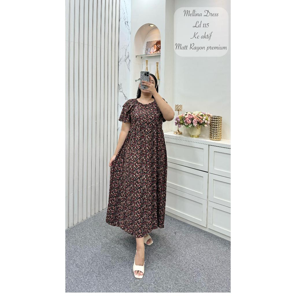 Mellina DRESS BY ANNISA FASHION | Shopee Philippines