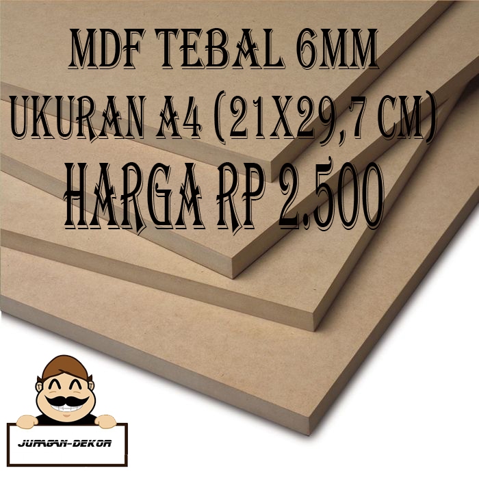 6mm thick MDF board A4 size 21x297 cm | Shopee Philippines