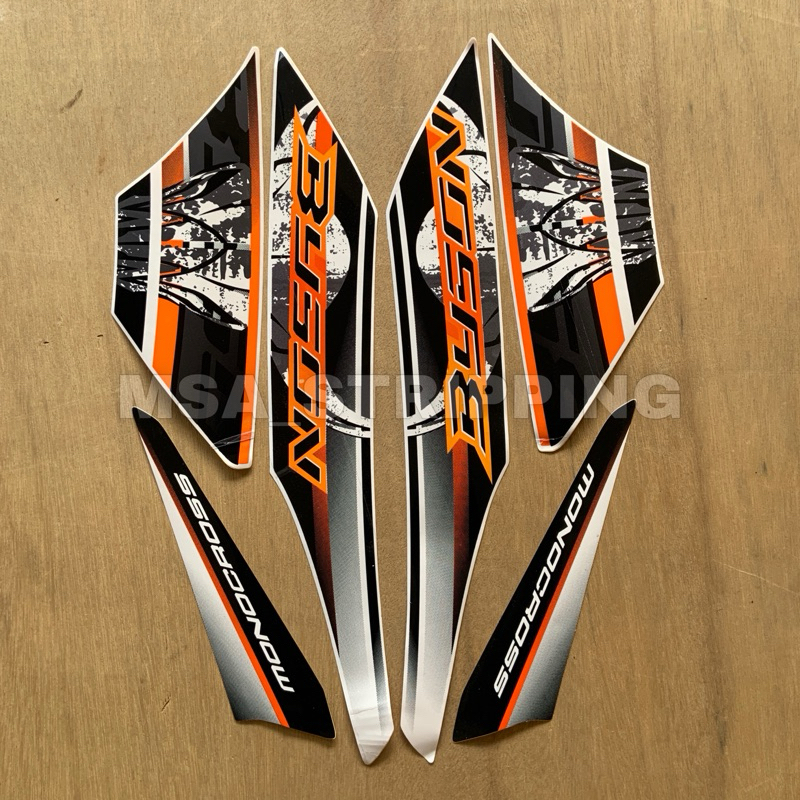 PUTIH Stripping strip stickers for Yamaha byson Th.2013 body polet trim ...