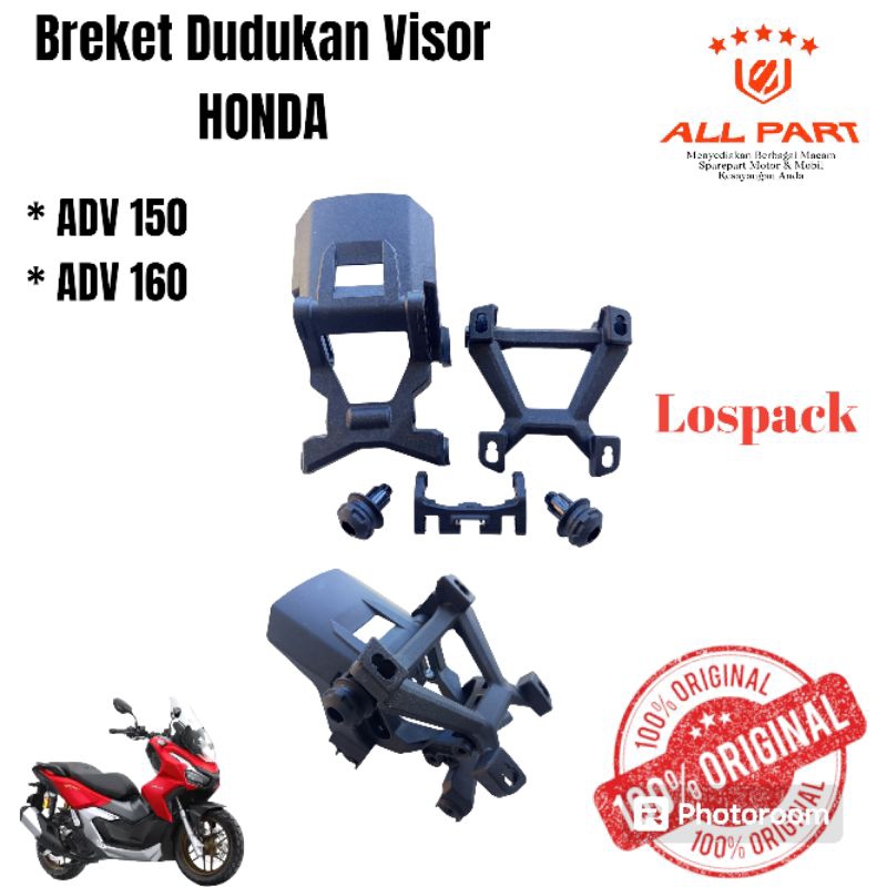 (ORIGINAL) Complete honda ADV 150 ADV 160 whinsield visor mounting ...