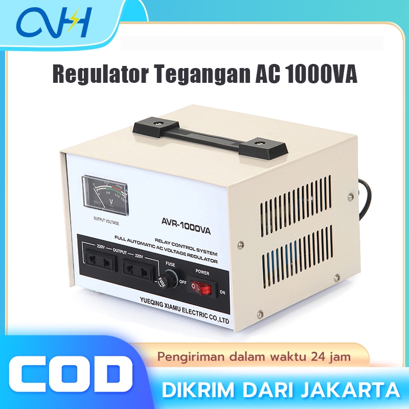 Stabilizer AC Automatic Voltage Regulator 1000 Watt AVR-1000V | Shopee ...