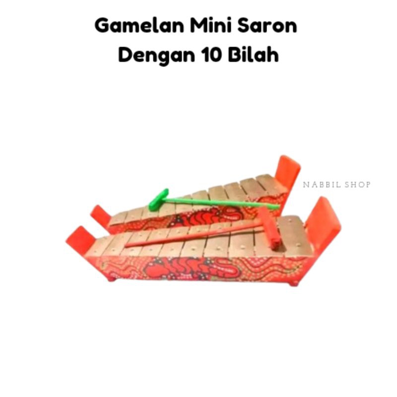 Gamelan Mini Saron With 10 Blades | Shopee Philippines