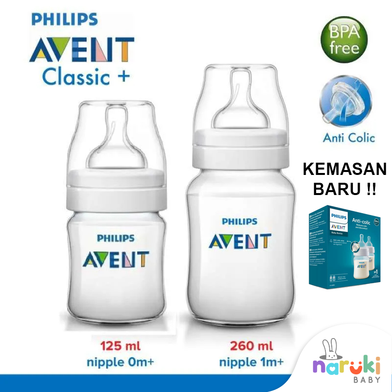 Philips Avent Bottle Classic Plus PP 125mL 260mL NEW PACKAGING Baby ...