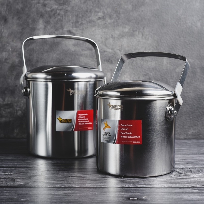 Ktmstore Stainless Steel Rice and Vegetable Container Size 14cm Golden ...