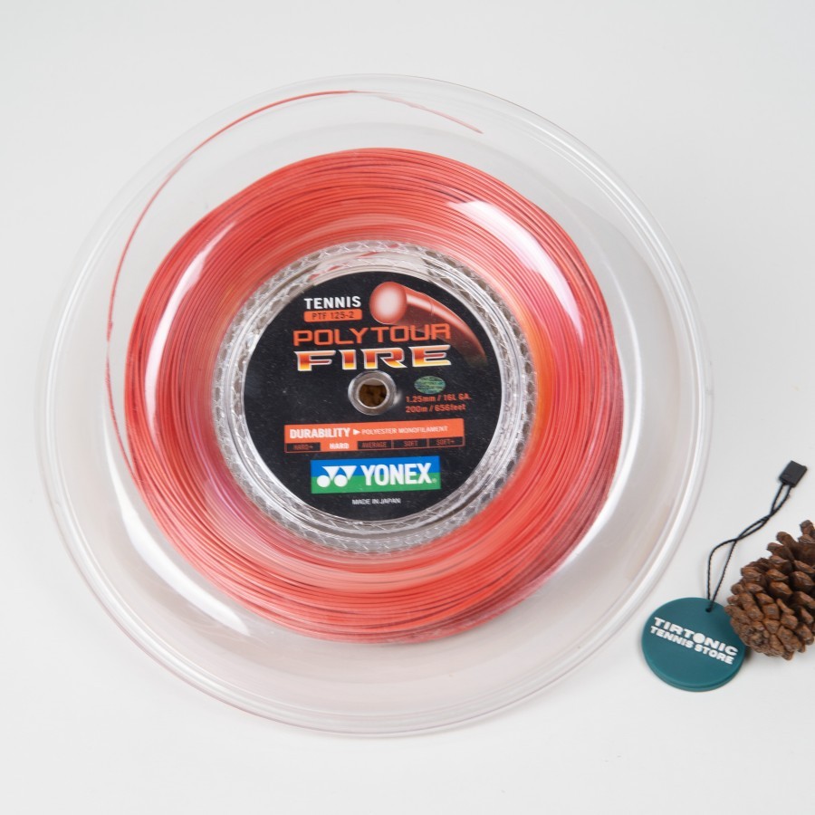 Original Yonex Polytour Fire Tennis String Reel Cut 12m | Shopee ...