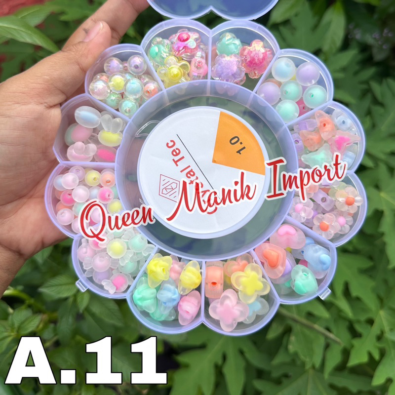 MATAHARI Queen Beads - A.11 Bulkhead Beads 12 Bulkhead Sunflower BOX ...