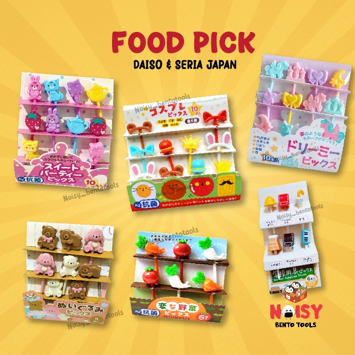Daiso SERIA FOOD PICK | Japan DAISO SERIES BENTO STICKS | Shopee ...