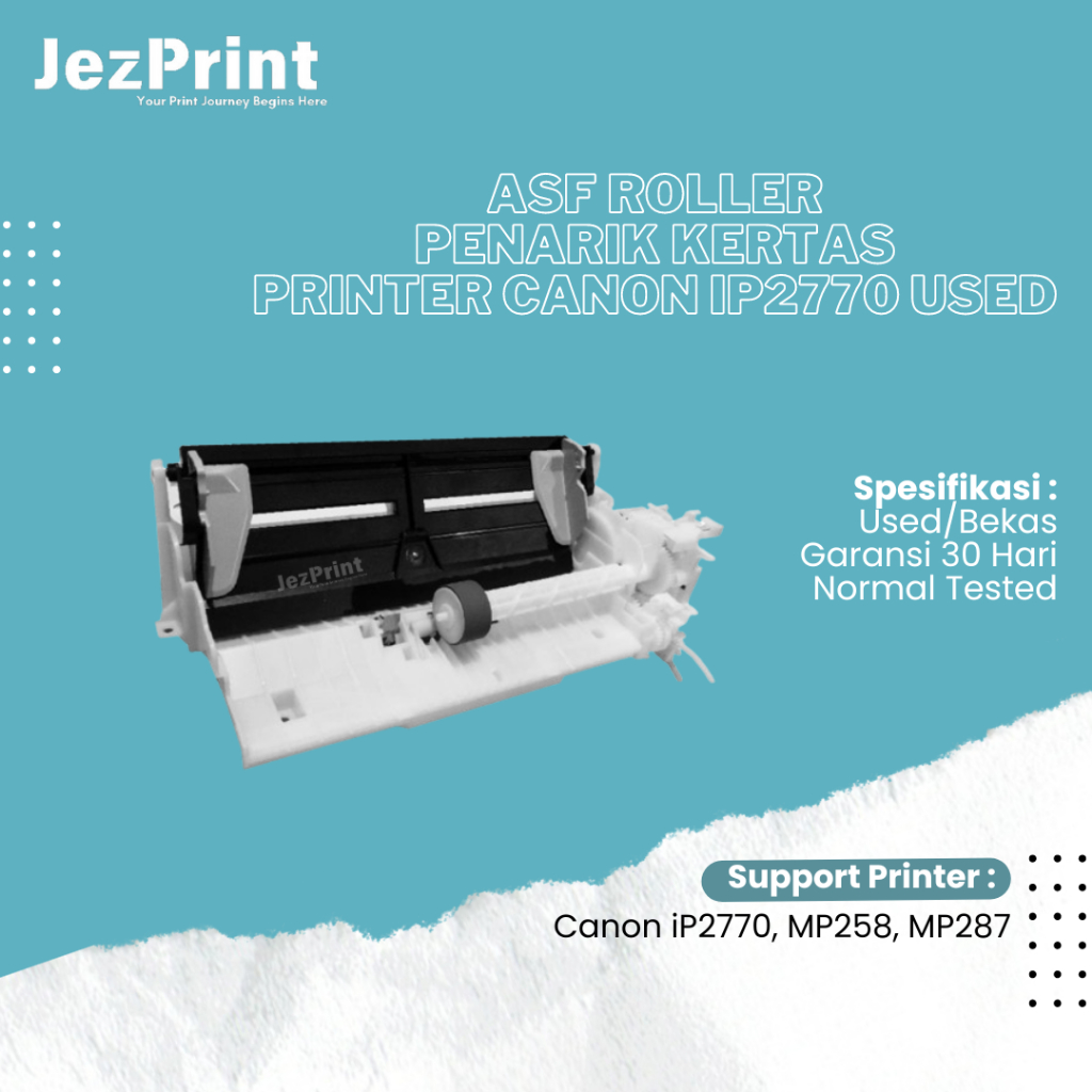 ASF Roller Printer Canon ip2770 MP258 MP287 Mp237 MP276 Roll Paper ...