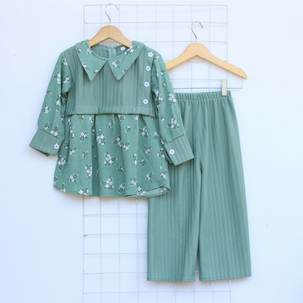 Galeriaika - Girls Suits I One Set Rania Model Material Crinkle Mix ...
