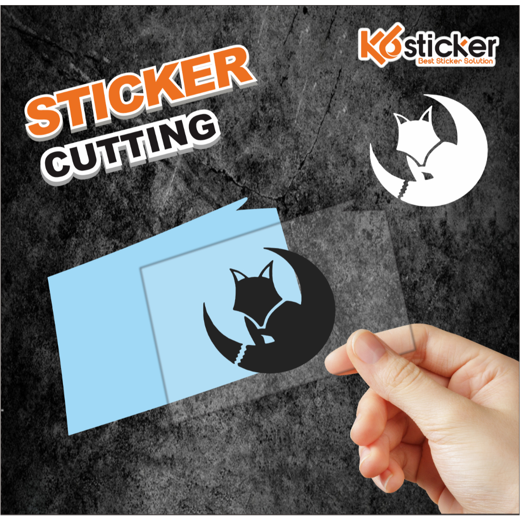 WHITEFOXPROJECT CUTTING LOGO STICKER | Shopee Philippines